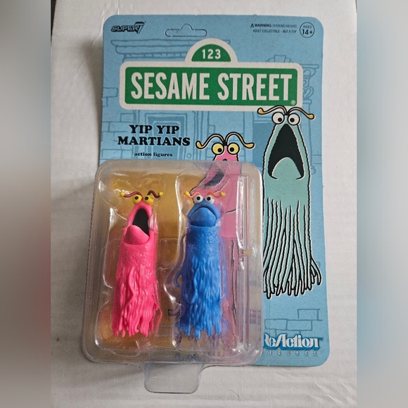 Super 7 | Other | Sesame Street Yip Yip Martians Action Figures Pink ...